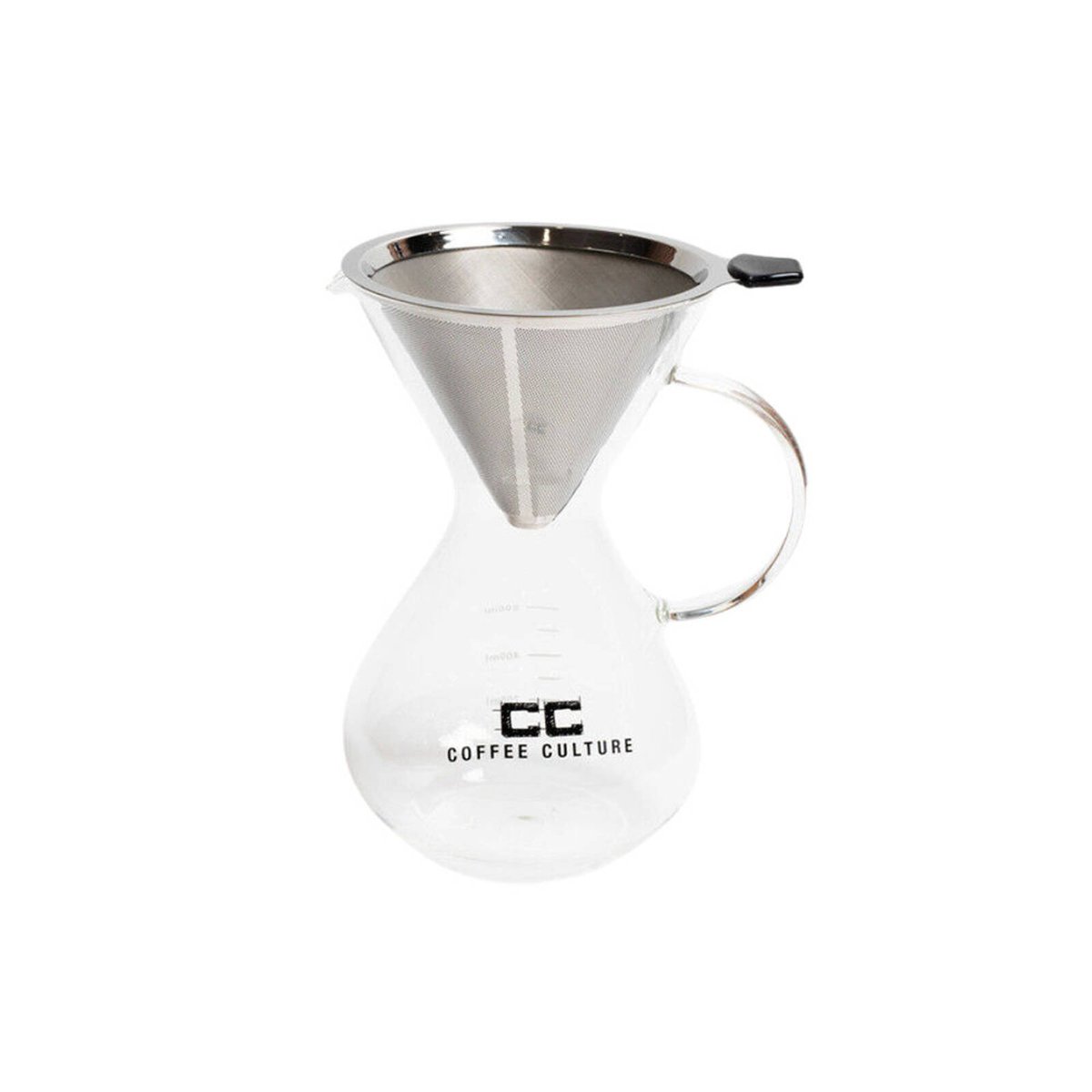 Coffee Culture Pour Over 600ml Glass Coffee Maker Drip Jug w/ Filter ...