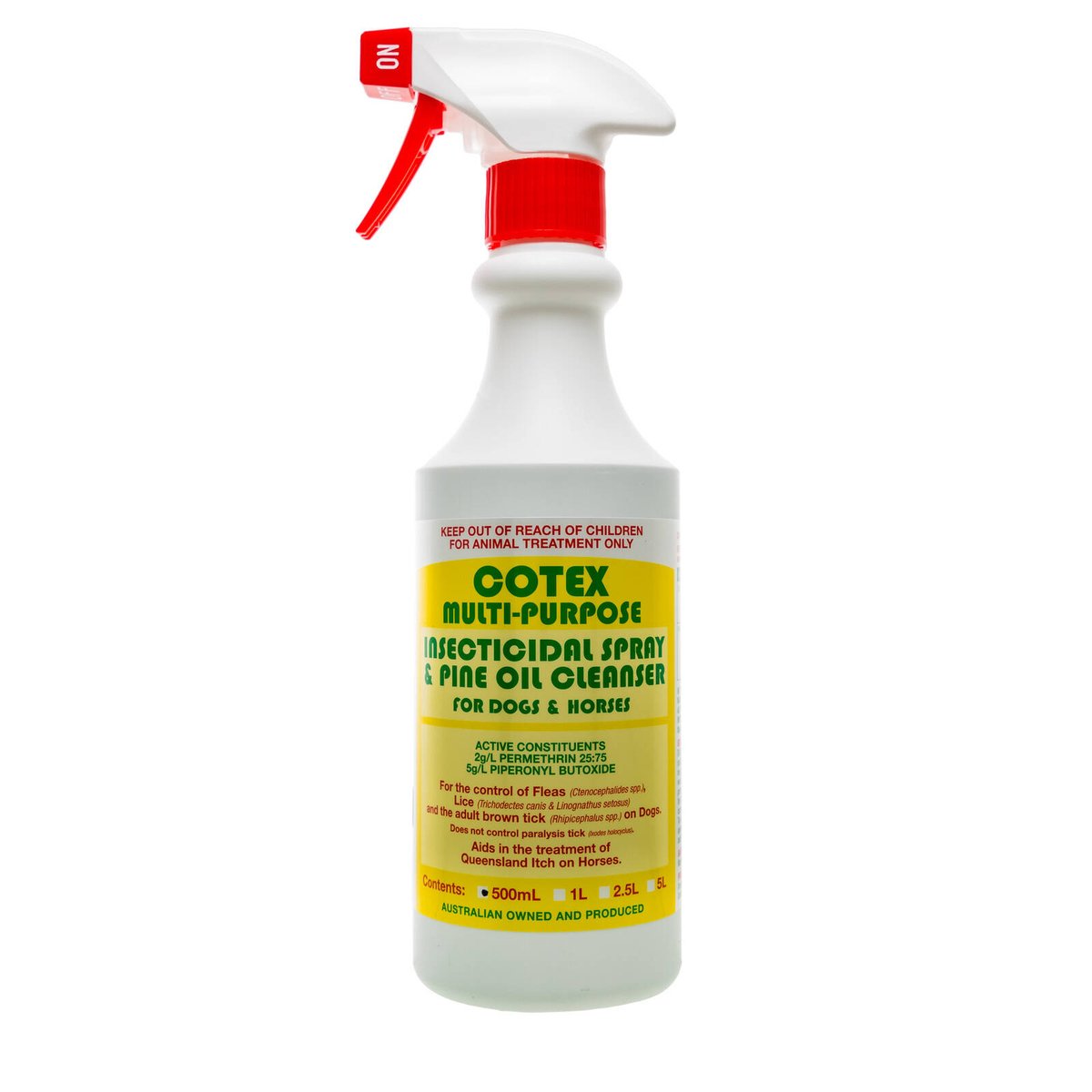 Cotex Multi-Purpose Insecticidal Dogs & Horses Spray & Pine Oil Cleanser 500ml - Bunnings Australia