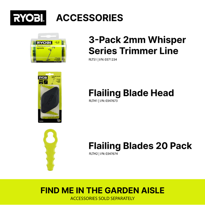 Ryobi 18V ONE+ 25/30cm 4.0Ah Cordless Line Trimmer Kit - Bunnings Australia