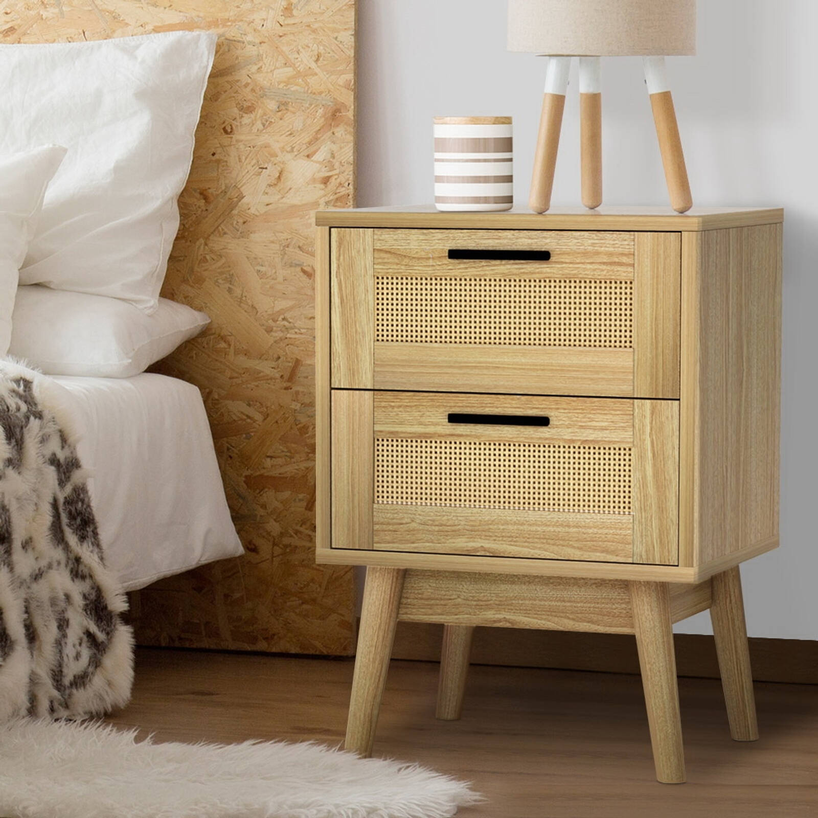 Cane side table bunnings store
