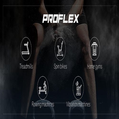 PROFLEX Electric Compact Foldable Treadmill with Bluetooth Speakers ...