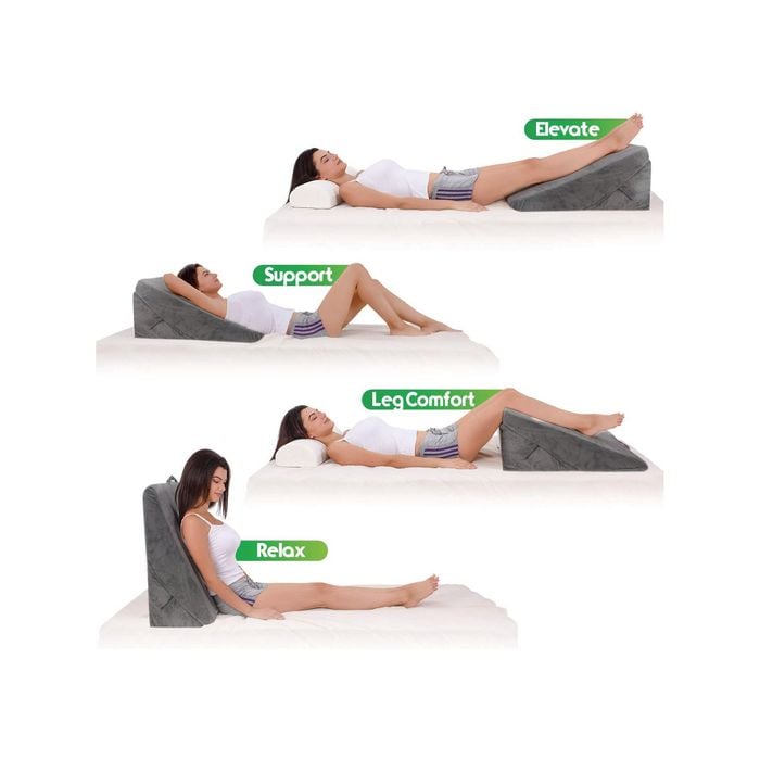 Memory Foam Adjustable Bed Wedge Sleep Cushion Pillow - Bunnings Australia