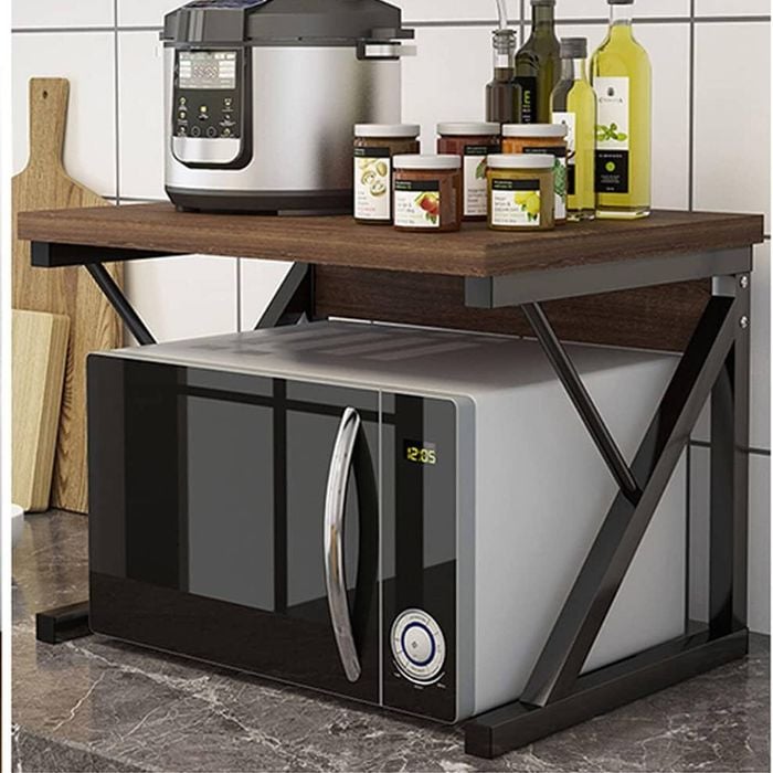 Kitchen Countertop Microwave Stand Storage Shelving Unit Organizer ...