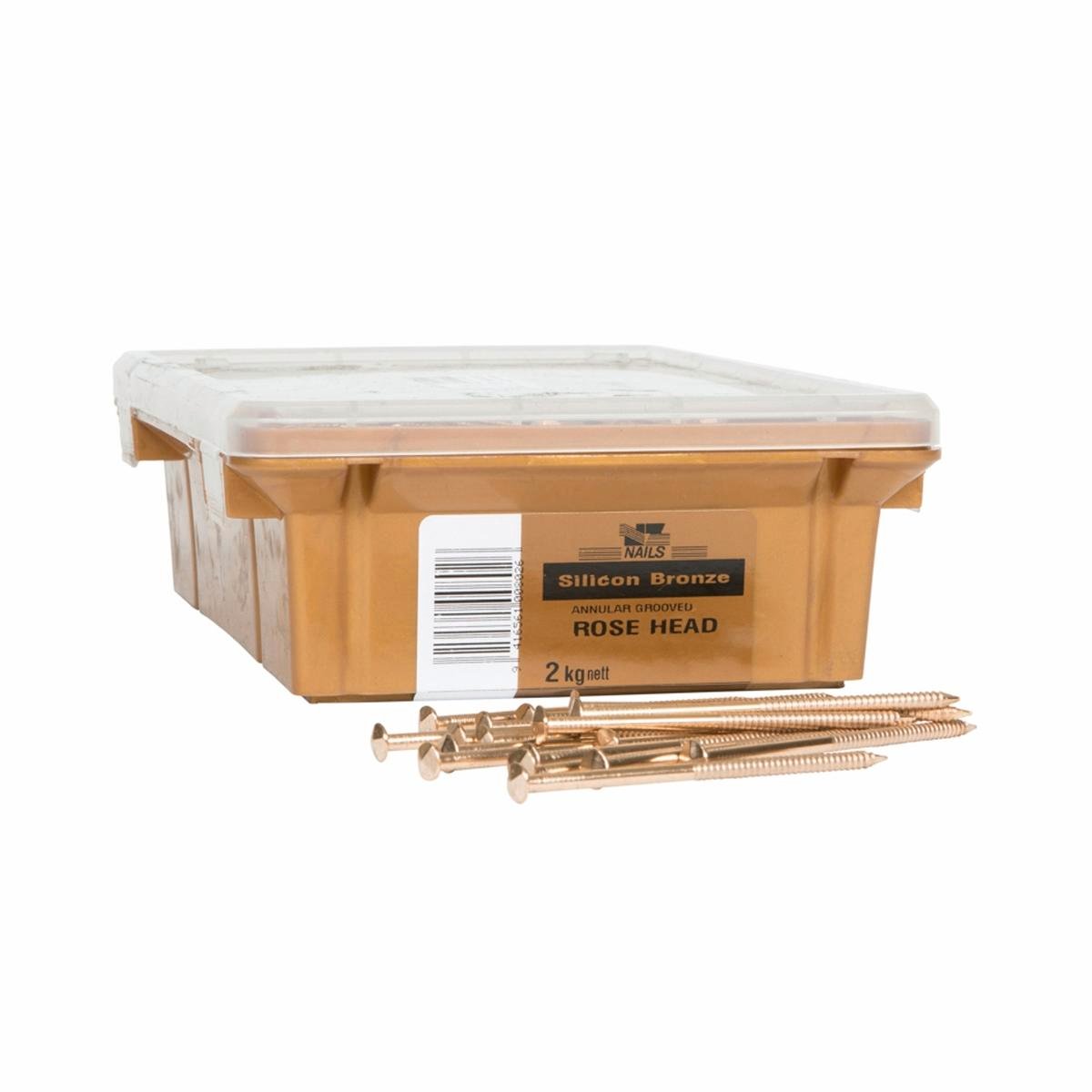 NZ Nails 75 x 3.25mm Silicon Bronze Rose Head Nail - 2kg Box - Bunnings ...