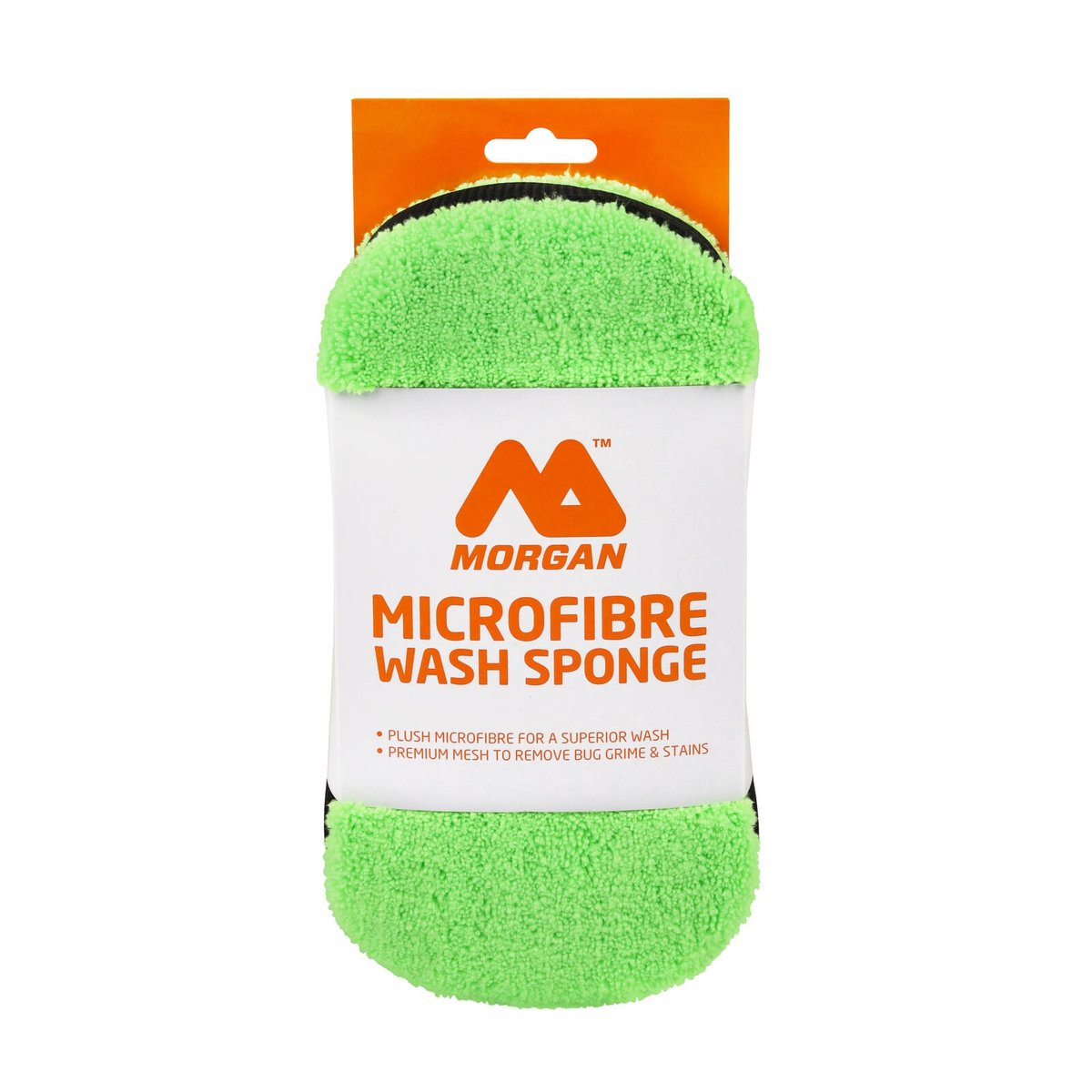Morgan 23 x 12 x 8cm Green Microfibre Wash Sponge - Bunnings Australia
