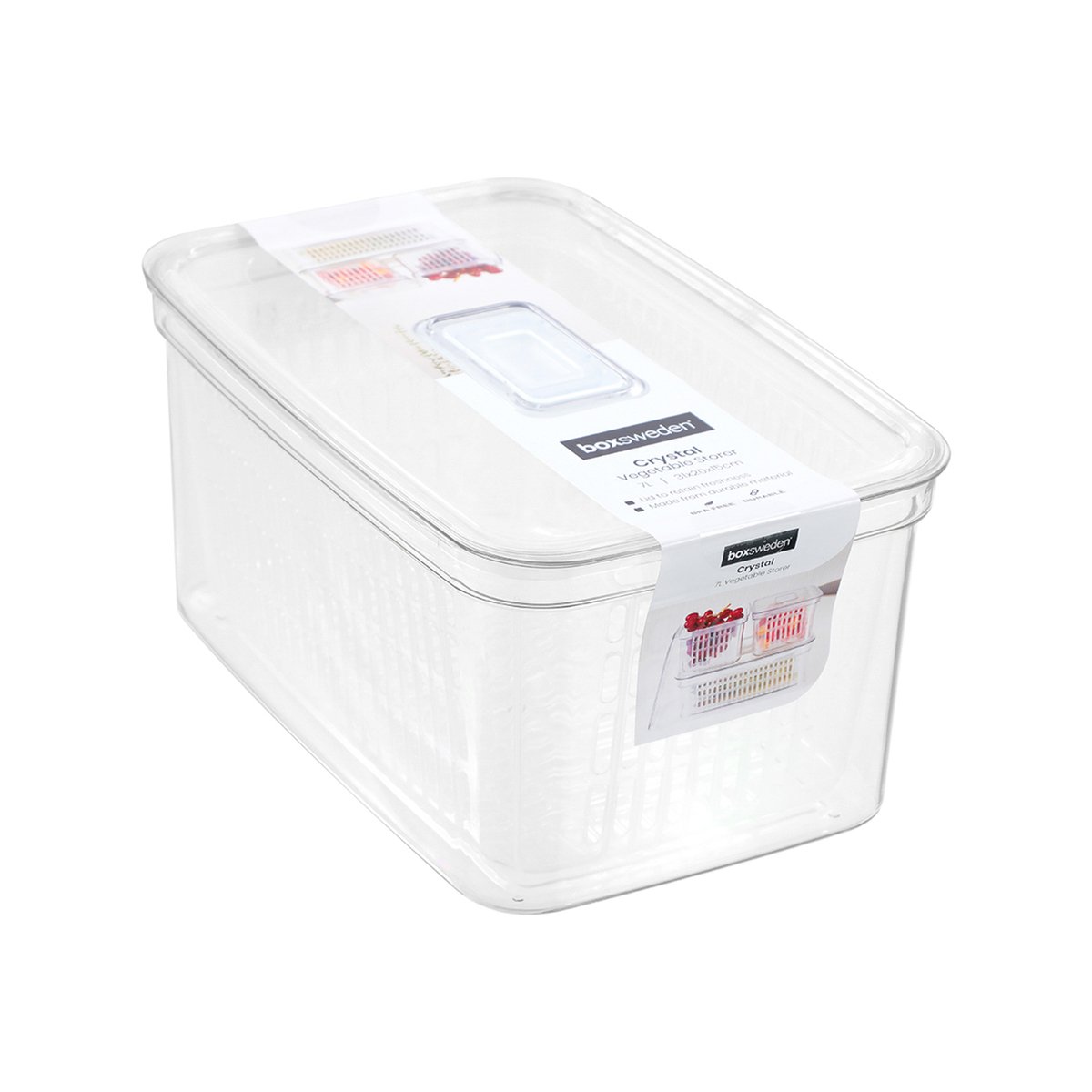 Boxsweden 7L Crystal Vegetable Storer - Bunnings Australia