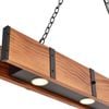 Amonson Lighting Brown Wood 4 Pendant Light - Bunnings Australia