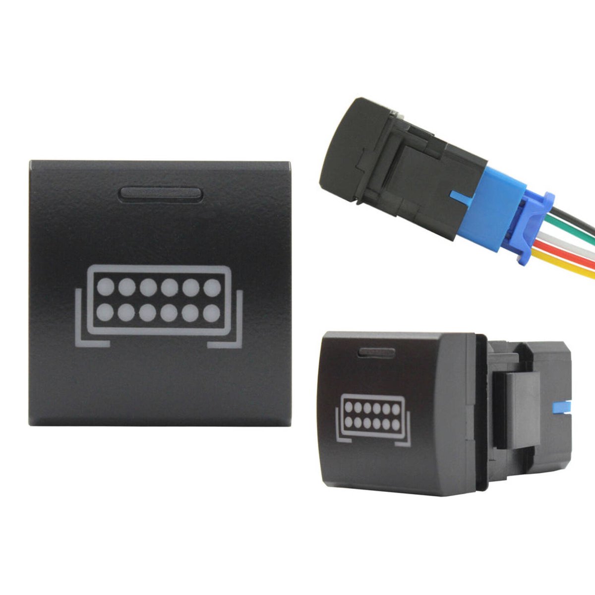 Switch Boss Push Switch fits Toyota Square Replacement 2018+ - LED ...