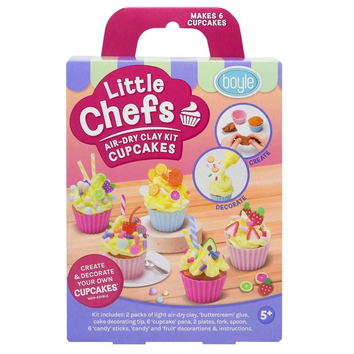 Boyle Little Chefs Air-Dry Clay Kit - Cupcakes - Bunnings Australia