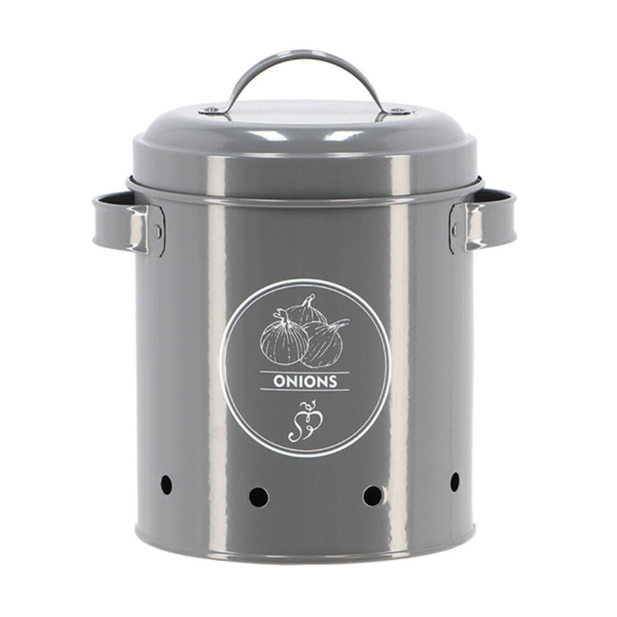 Esschert Design Onion Storage Tin Carbon Steel Kitchen Organiser 19.8cm ...