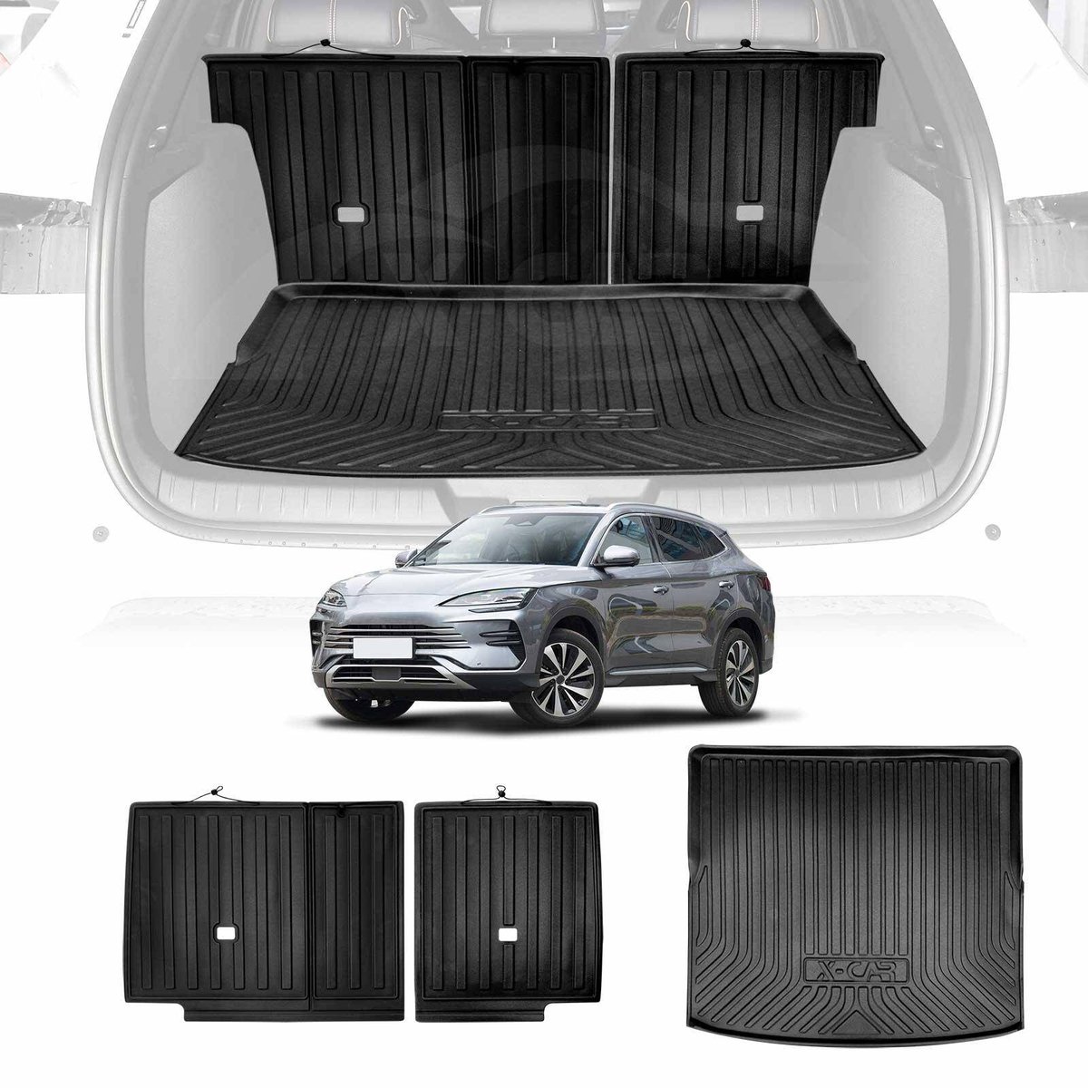 3D All Weather Boot Liner Back Seat Protector Combo for BYD SEALION 6 ...
