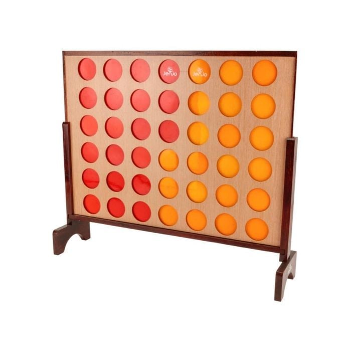 Giant4 Hardwood Indoor Outdoor Giant Connect Four In A Row Game Set ...