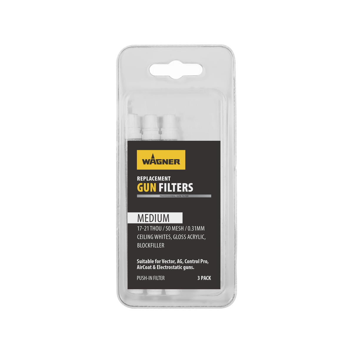 Wagner Airless Spray Gun Filter White - 3 Pack - Bunnings New Zealand
