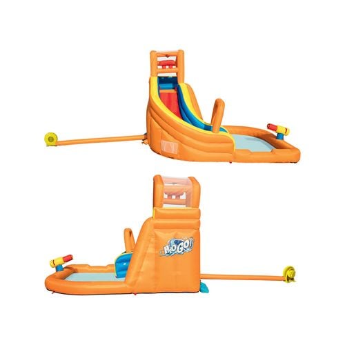 Bestway 3.65x3.2m Kids Pool Slide Inflatable Water Park Jumping Castle ...