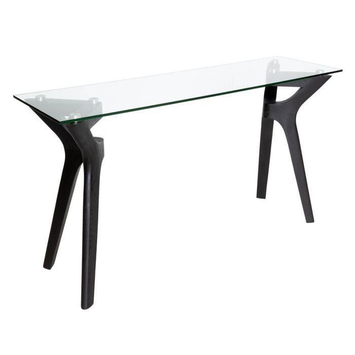 SK Designer Living | Murf Collection | Rectangular Glass Console Table ...