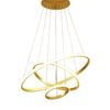 Vencha Crown 3 Ring LED Pendant Light - Gold (3000K) - Bunnings Australia