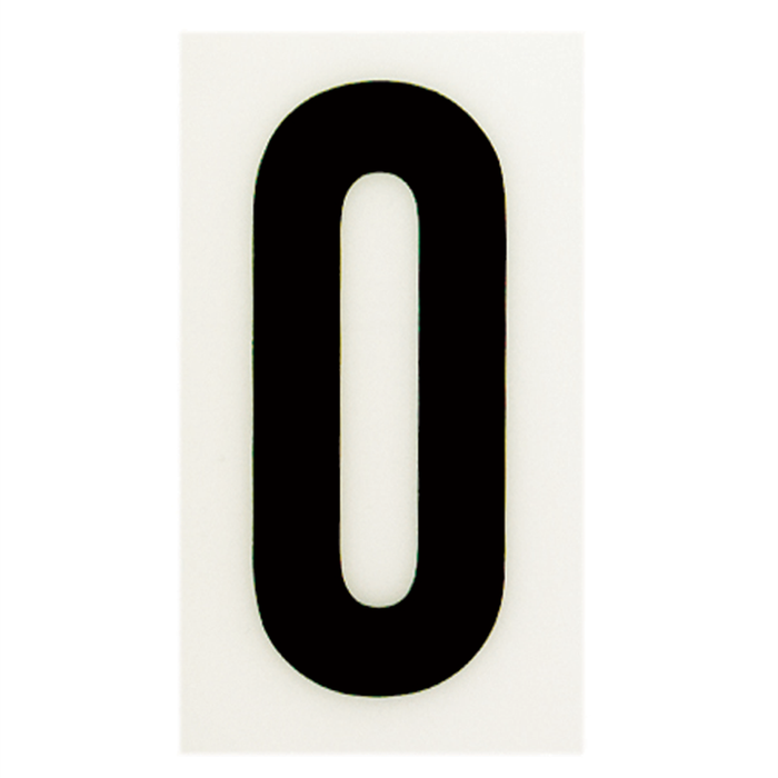 Sandleford 85mm White Self Adhesive House Number 0 - 0 - Bunnings Australia