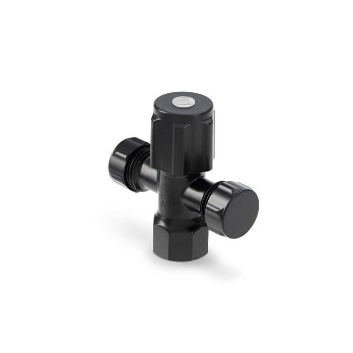 Brasshards 15 x 15mm Black Matt Lead Free 2 Way Cistern Tap - Bunnings ...