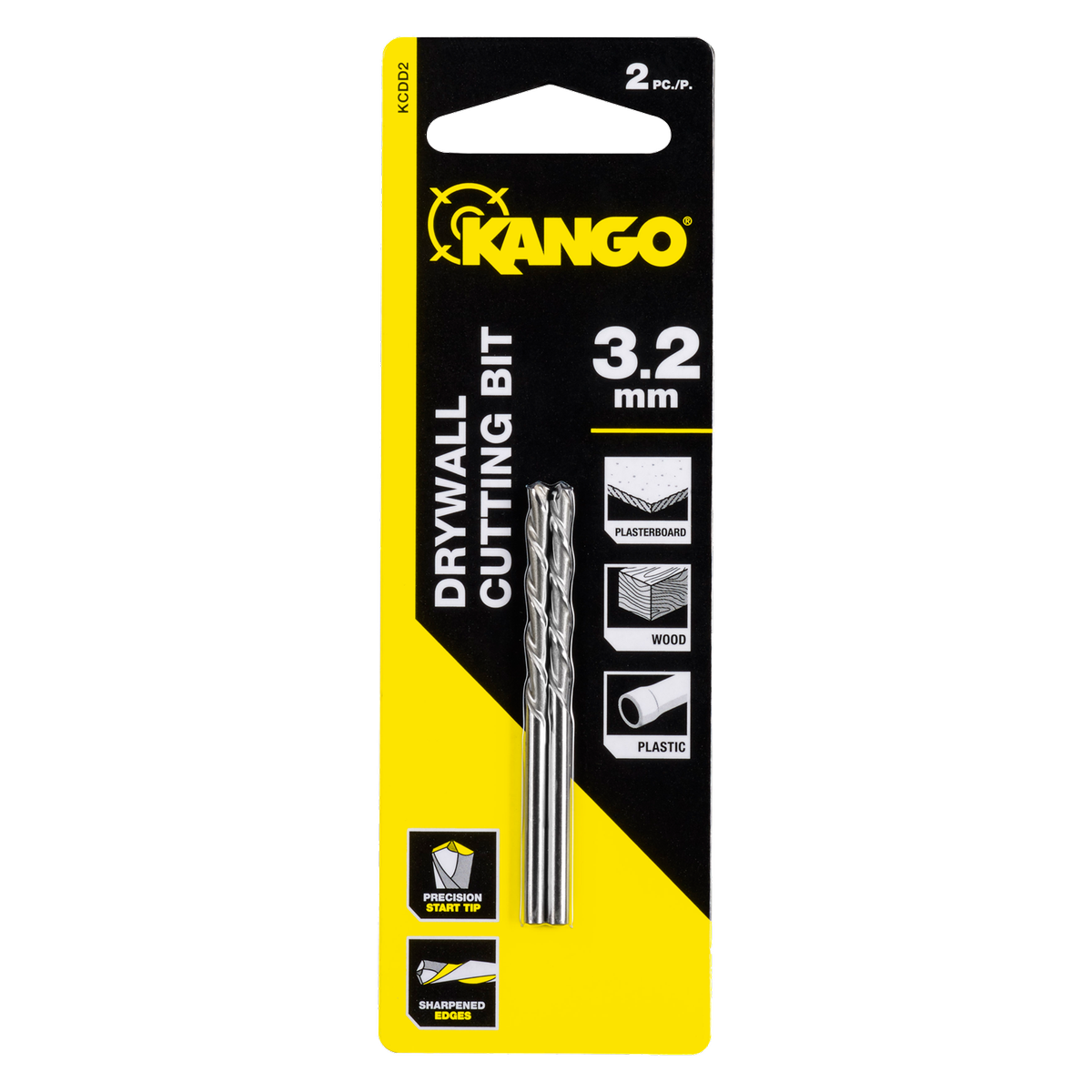 Kango 3.2mm Drywall Cutting Bit 2 Pack - Bunnings Australia