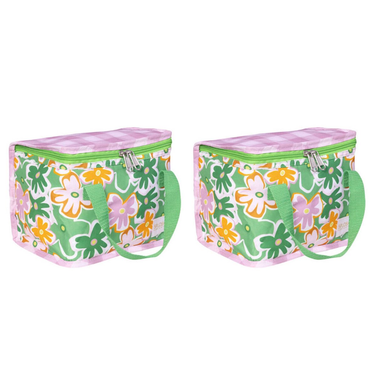 2PK Splosh Summer Pop Insulated Soft Lunch Tote Bag Storage 24x17cm ...