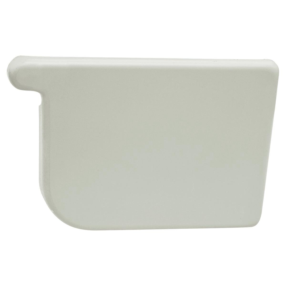 COLORBOND 115mm RH Quad Gutter Stop End - Surfmist - Bunnings Australia