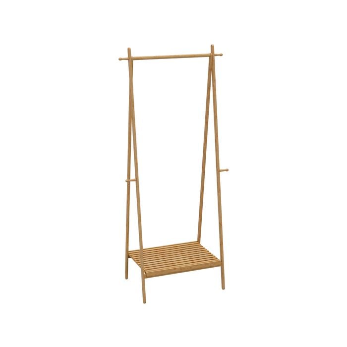 Flexi Storage Living 730 x 1600 x 415mm Bamboo Foldable Garment Rack ...