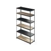 Craftright Black And Grey Oak 6 Tier Reversible Shelf Storage Unit ...