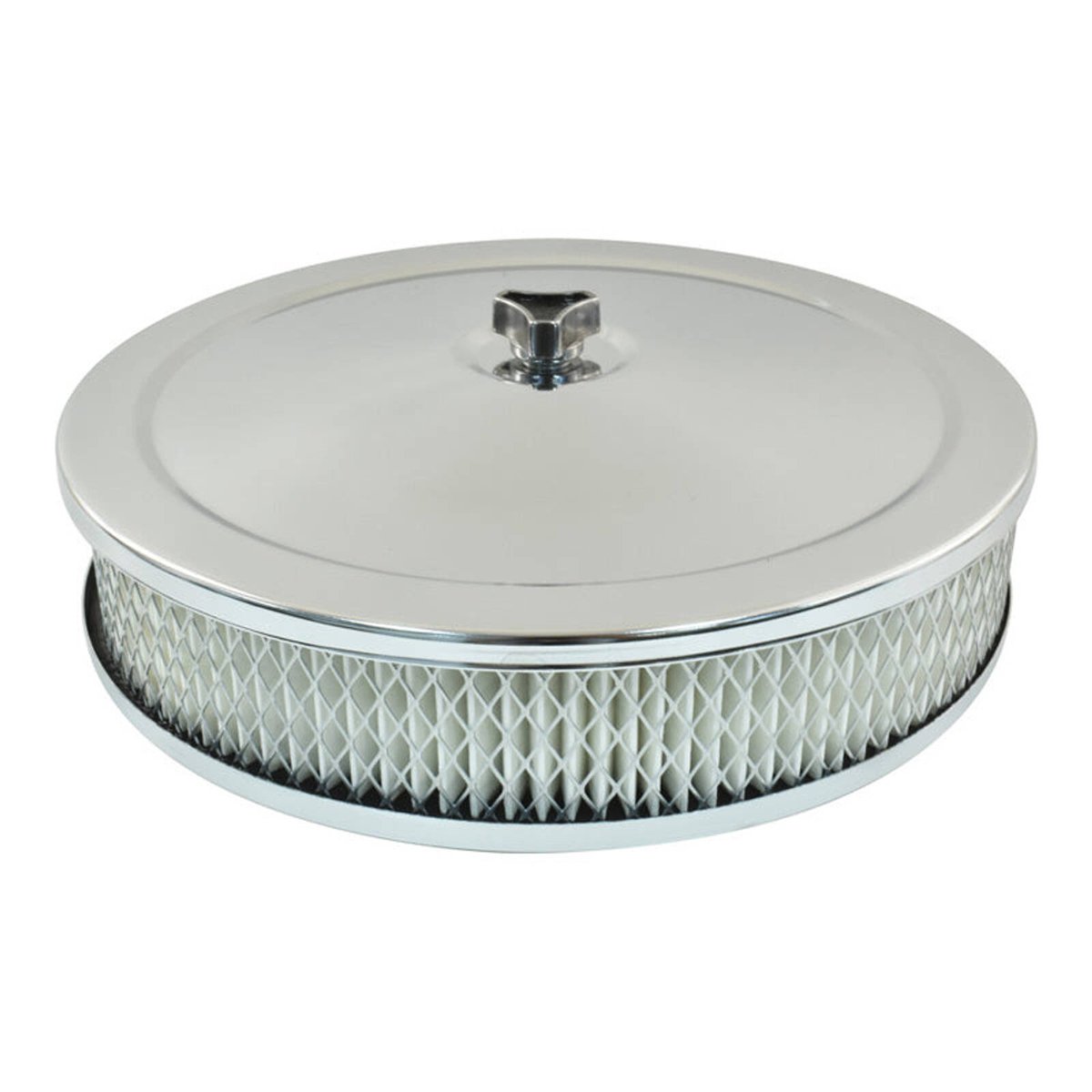 9" X 2" Air Cleaner Kit Chrome to Suit 2-5/8" Neck Carburettor suits 2 ...