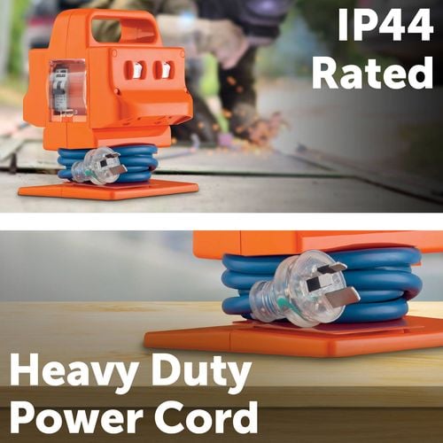 Arlec 15A 4 Outlet Heavy Duty Power Block with Safety Switch - Bunnings ...