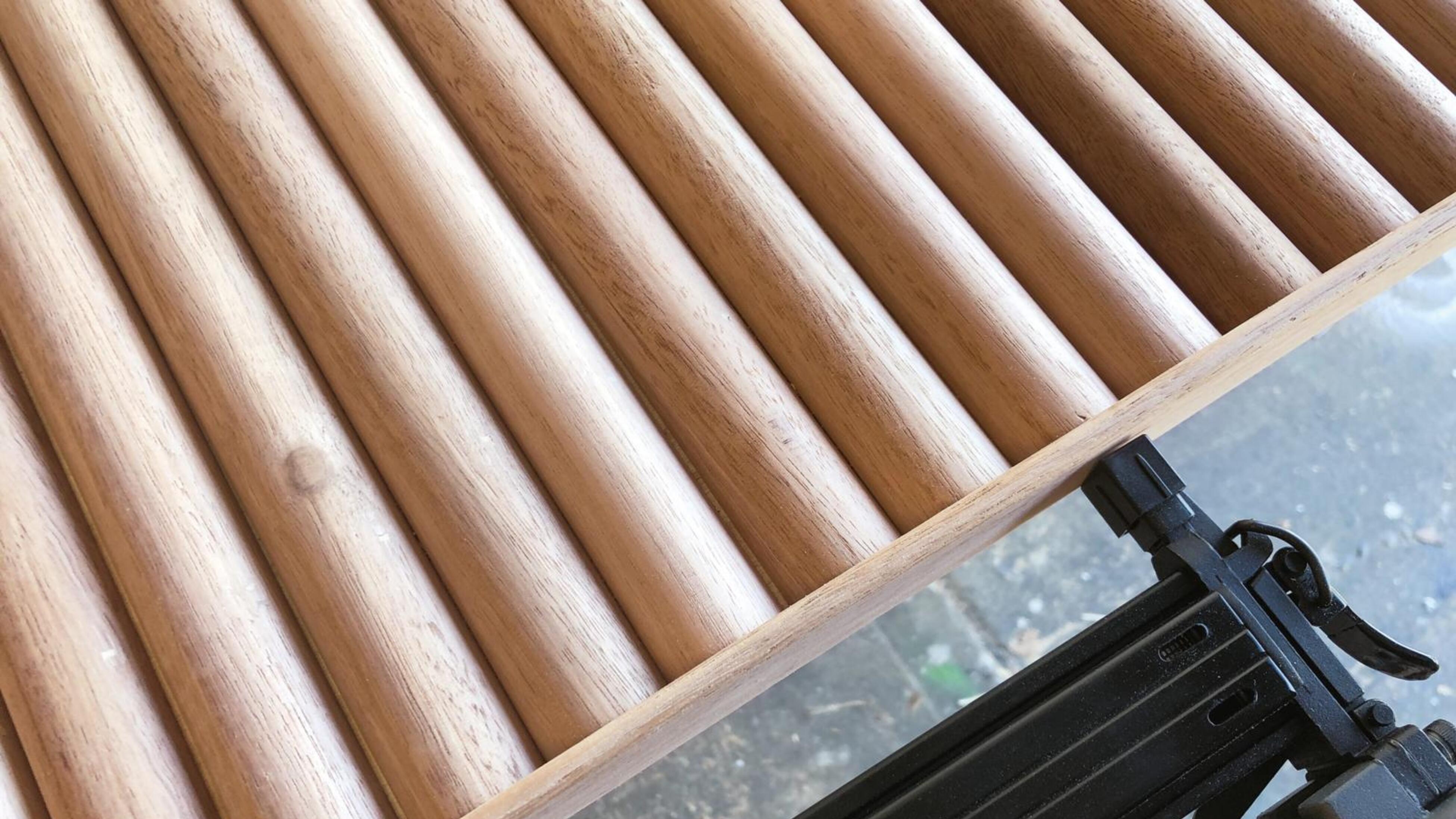 How To Make A Dowel Feature Wall Bunnings Australia