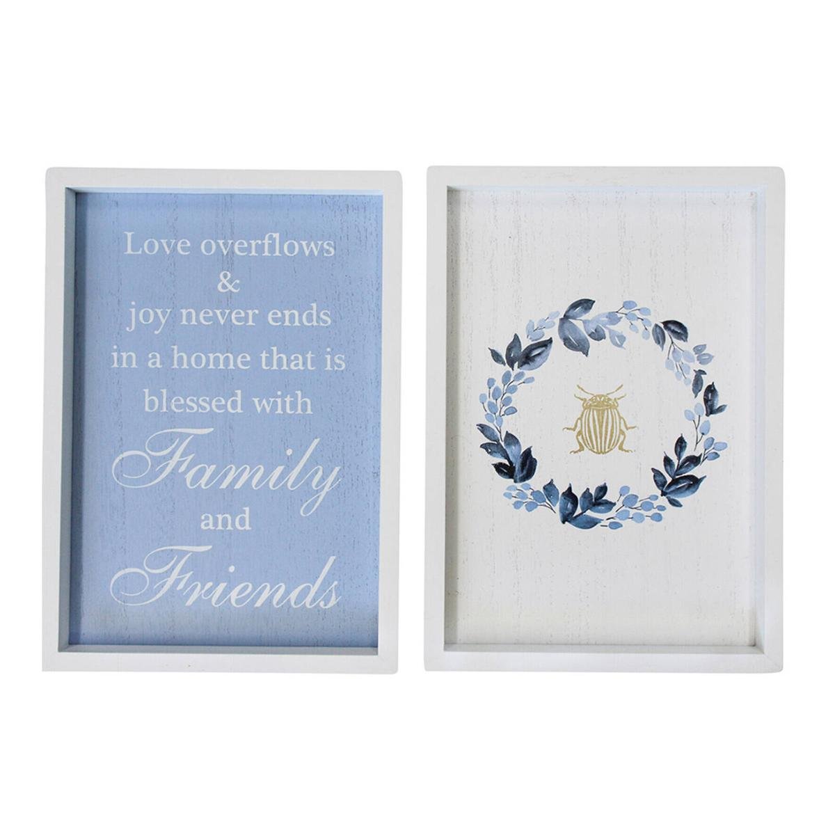 2PK LVD Family Gold Beetle 28cm MDF Wall Hanging Sign Decor Set ...