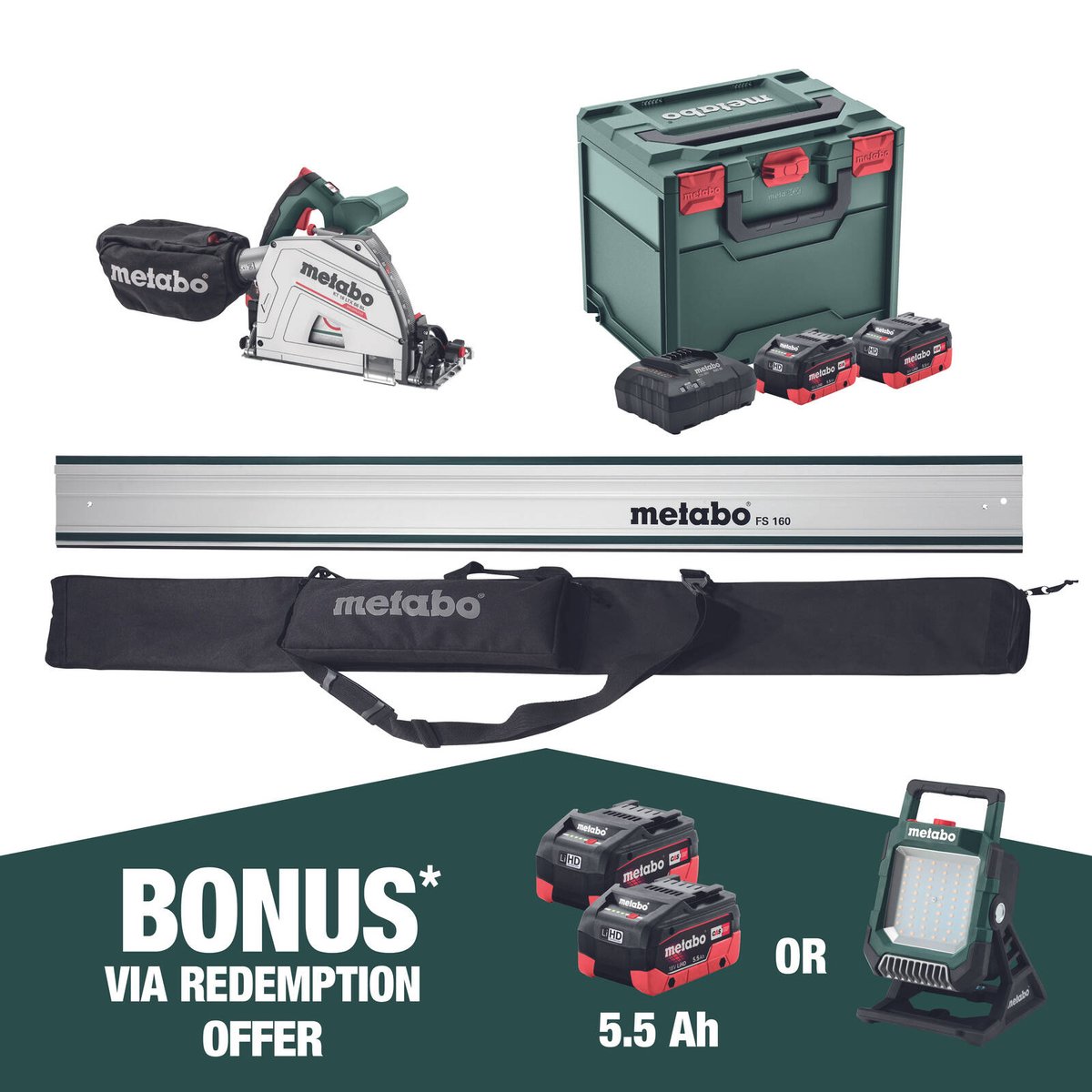 Metabo 18V Plunge Saw Kit AU60186601 - Bunnings Australia