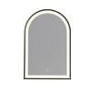Barelli 900 x 600mm Black Toscana Framed Arch Front Lit LED Mirror ...
