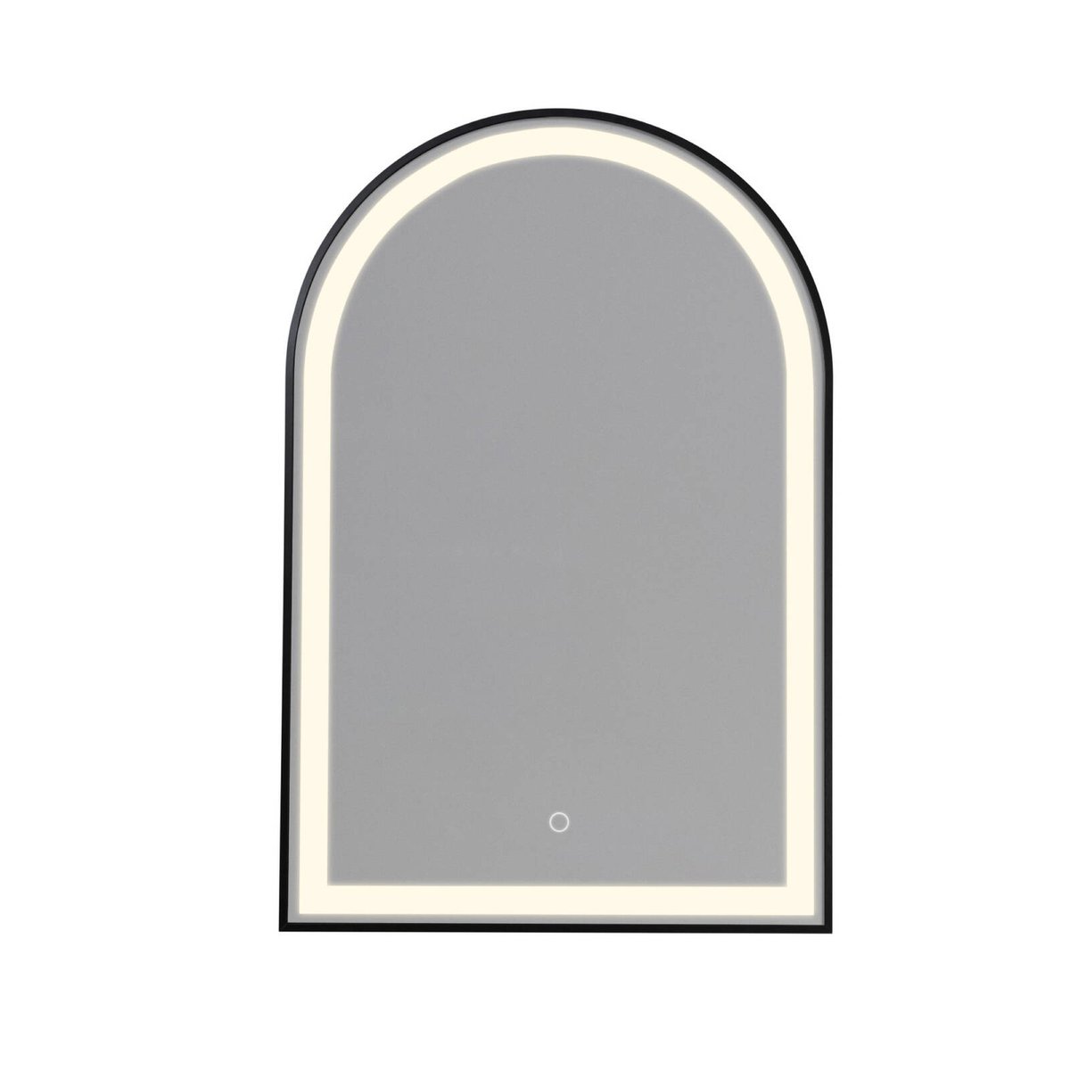 Barelli 900 x 600mm Black Toscana Framed Arch Front Lit LED Mirror ...