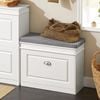 Tilt-Out Shoe Cabinet Shoe Rack, 60 x 24 x 51 cm, (White) - Bunnings ...