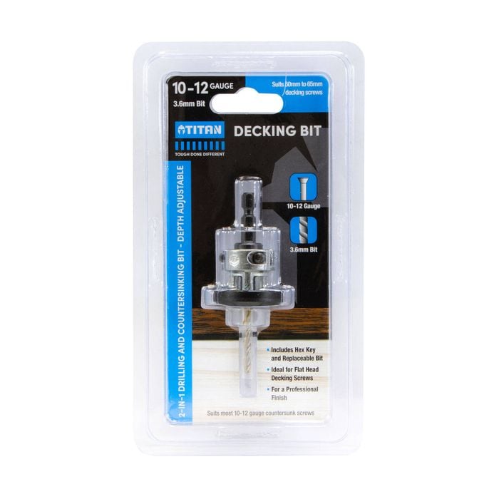 Titan 10G x 50mm Decking Countersink Tool - Bunnings Australia