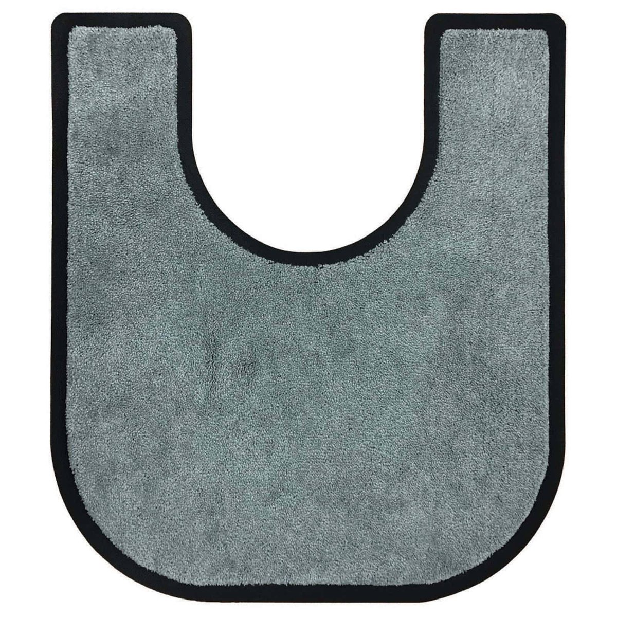 BetterLiving Toilet Surround Mat, Dove Grey, 74x66 cm with Cut Out ...