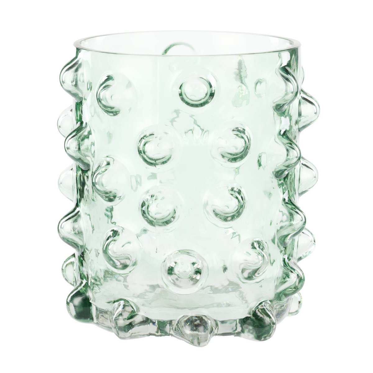 Amalfi Sissy Glass Bubble Vase Small Green 20x20x22cm - Bunnings Australia