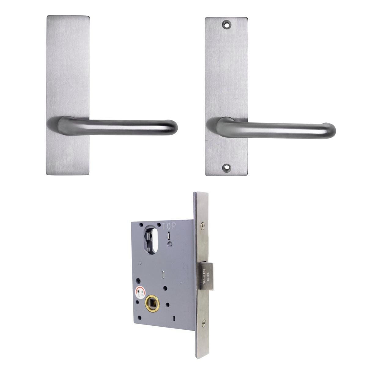 MNC Mortice Lock and Handle Kit - Passage Set (Non Handed) - Bunnings ...