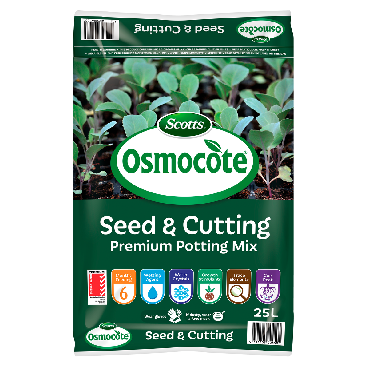Scotts Osmocote 25L Seed And Cutting Premium Potting Mix - Bunnings ...