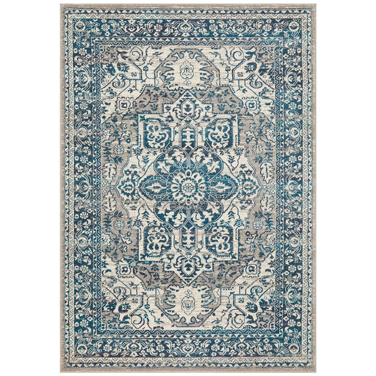Garden 207 Blue 330X240 Rug - Bunnings Australia