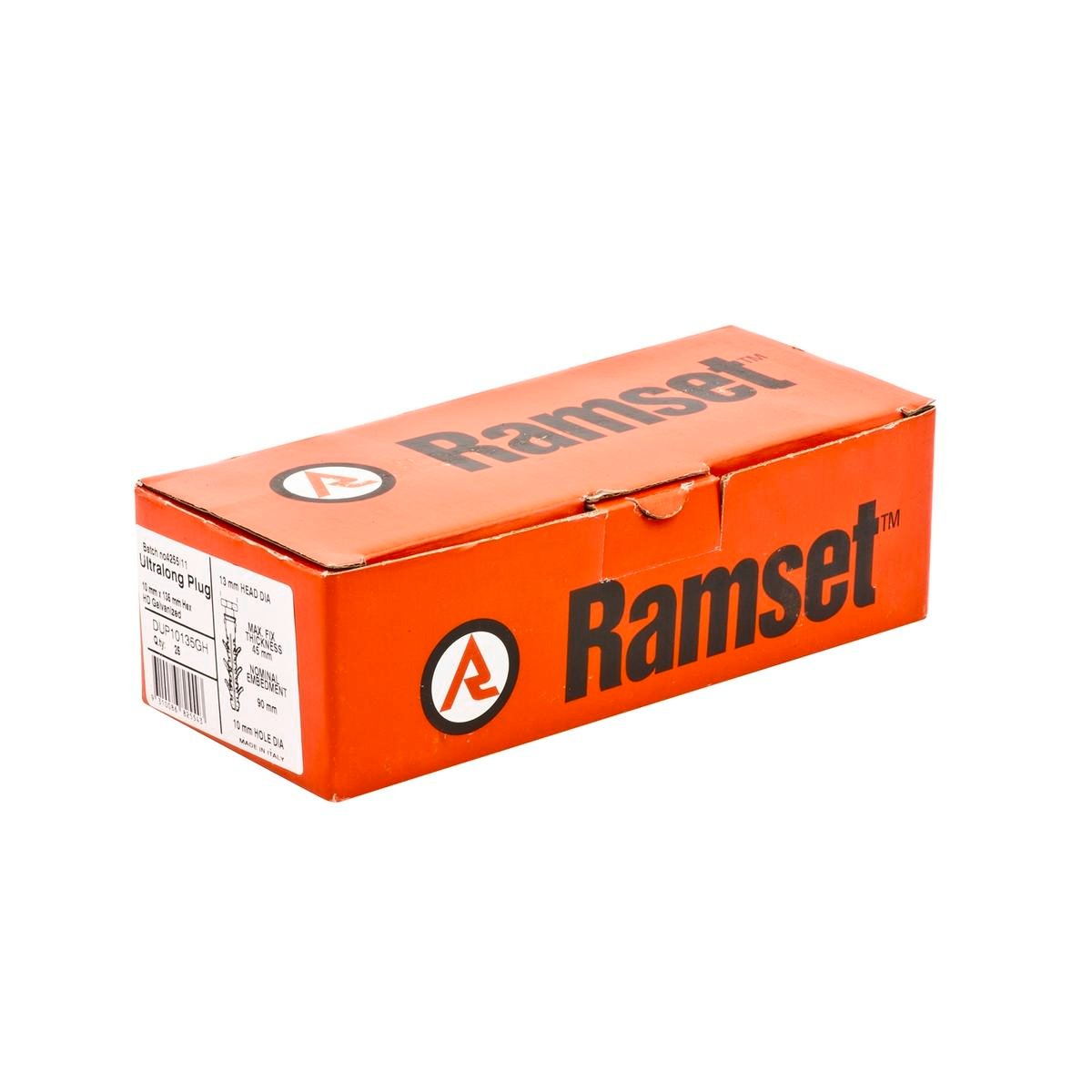 Ramset 10 x 135mm Galvanised Ultra Long Hex Head RamPlug - 25 Pack ...