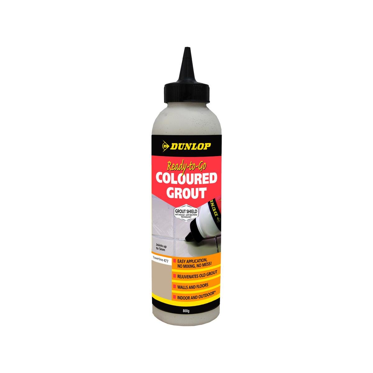 Dunlop 800g Travertine Ready-To-Go Coloured Grout - Bunnings Australia