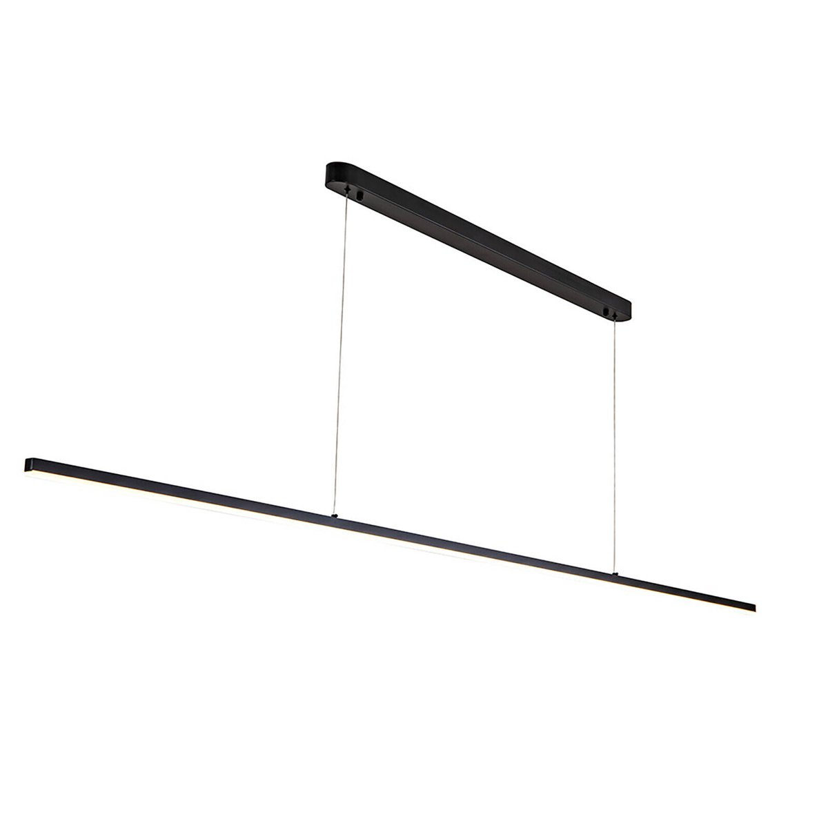 Vencha Beam 60w LED Linear Pendant Light - 2.4m Black - Bunnings Australia
