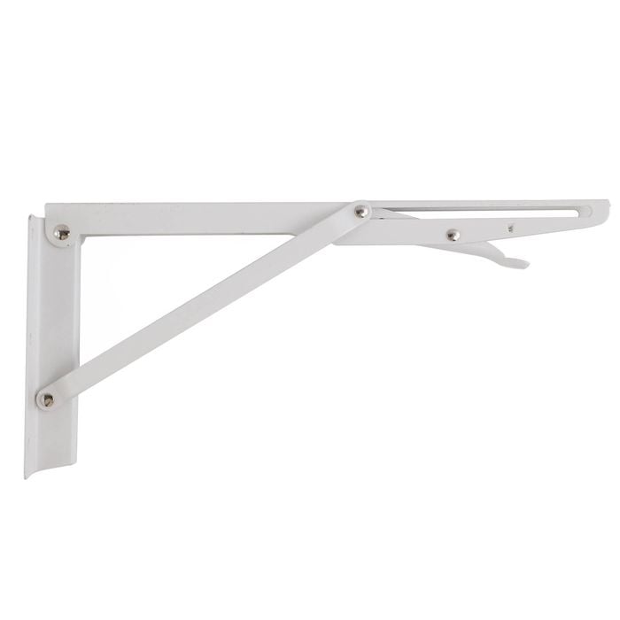 Carinya 300 x 145mm White Folding Spring Loaded Bracket - Bunnings New ...