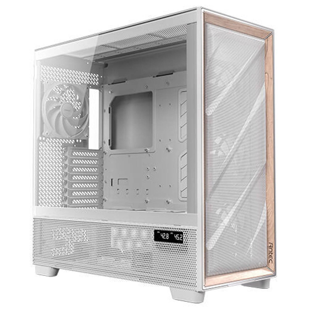 Antec Flux ATX Case - White Premium Birch Trim - Bunnings Australia