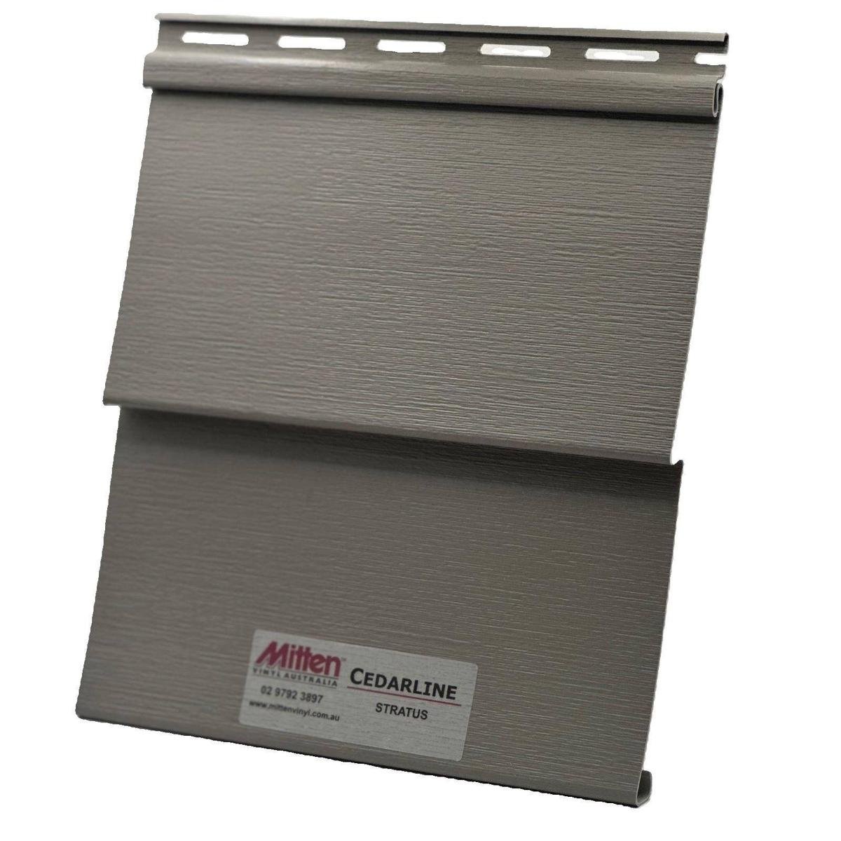 Mitten Vinyl Australia 5.84m shell Stratus Cedarline Vinyl Cladding ...