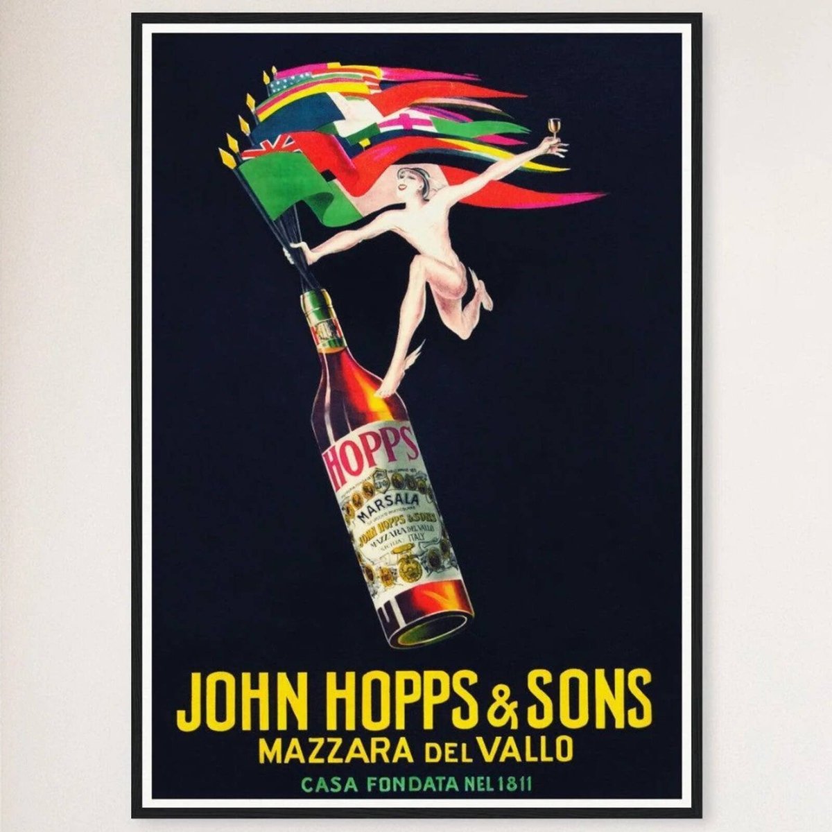 Galrie John Hopps and Sons Vintage Mazzara Del Vallo Advertising Poster ...