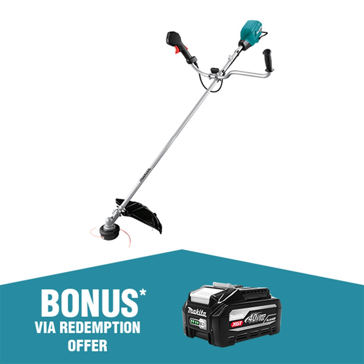 Makita 40Vmax XGT Brushless Bike Handle Line Trimmer - Skin Only - Bunnings New Zealand