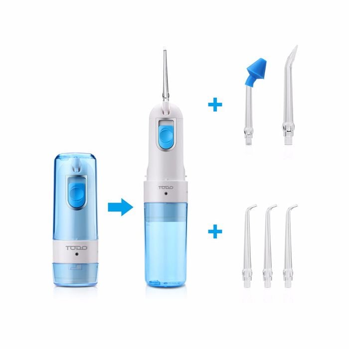 TODO Rechargeable Electric Dental Flosser Water Jet Pick 90PSI ...